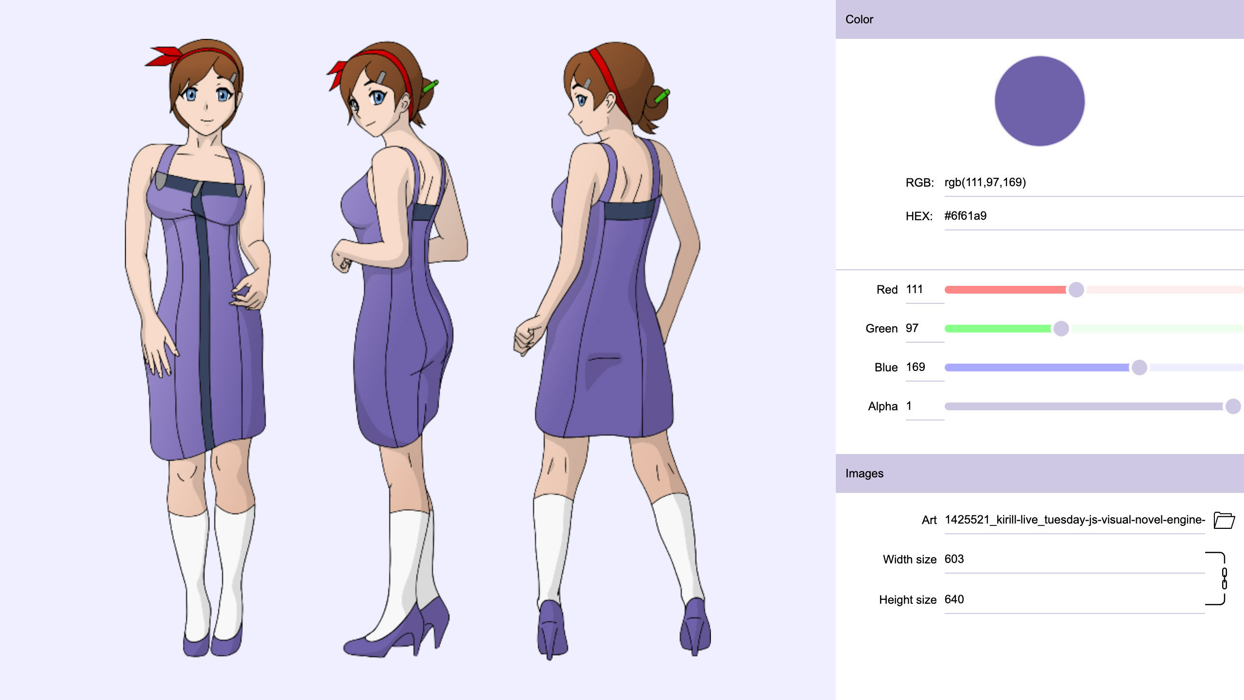 Tuesday JS Web Visual Novel Engine
